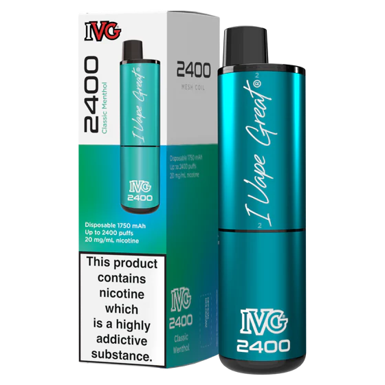 Classic Menthol IVG 2400 Disposable Vape – Vapes-Uk